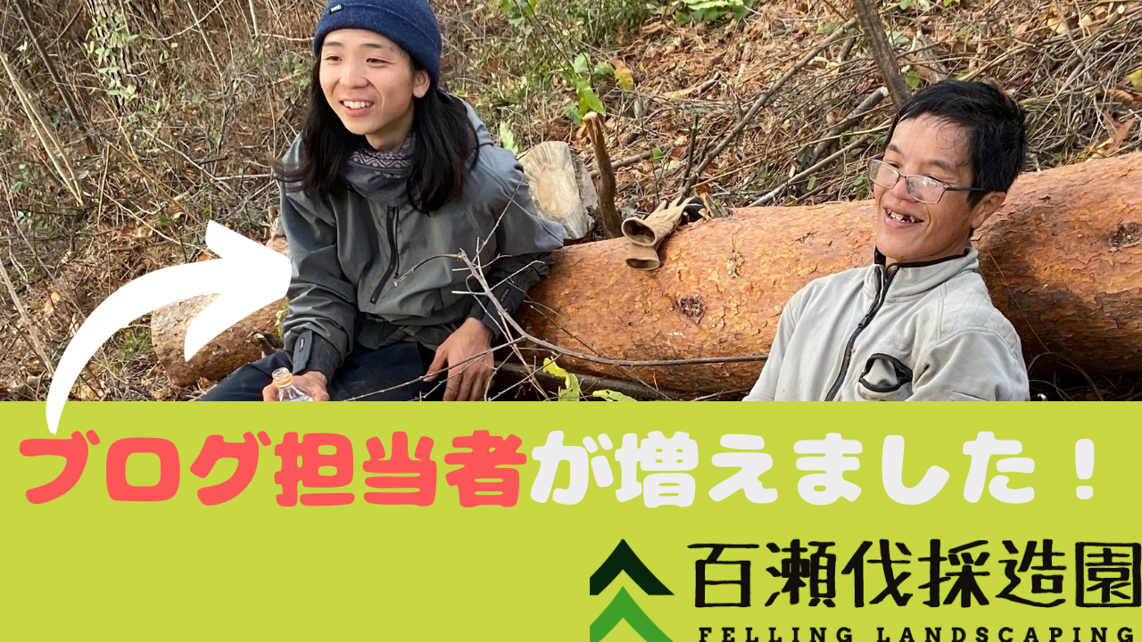 ブログ担当者が増えました！ 百瀬伐採造園
